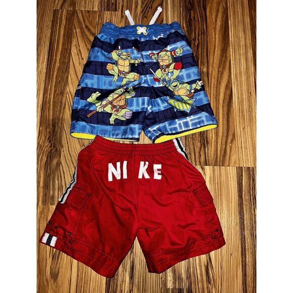 Nickelodeon | Swim | Teenage Mutant Ninja Turtles Nike Y2k Swim Trunks ...